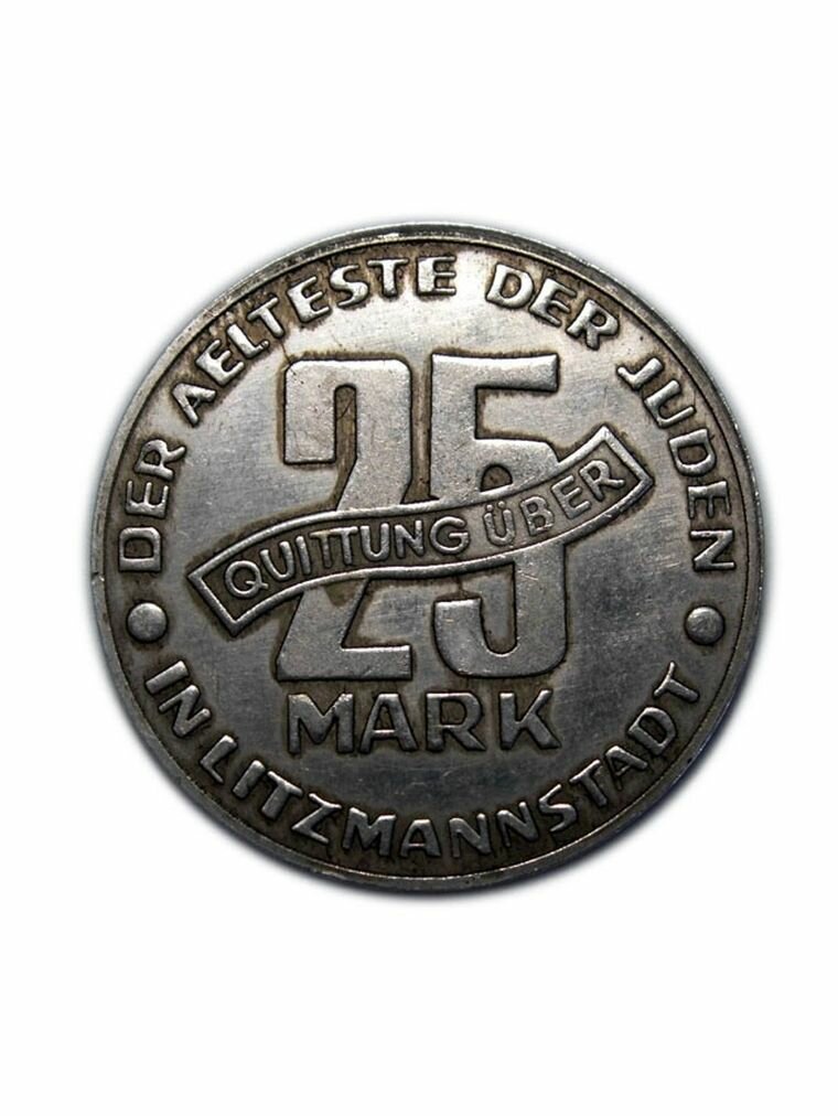25 марок 1943 года Германии для Лодзинского Гетто сувенирная копия монеты, нумизматика, деньги для коллекции