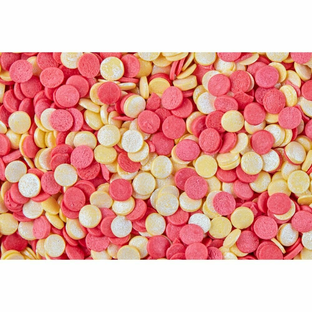 Посыпка кондитерская декоративная Конфетти Красно-золотое" 50 г