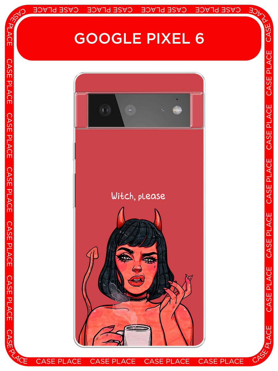 Чехол на Google Pixel 6 / Гугл Пиксель 6 с принтом Evil Girl