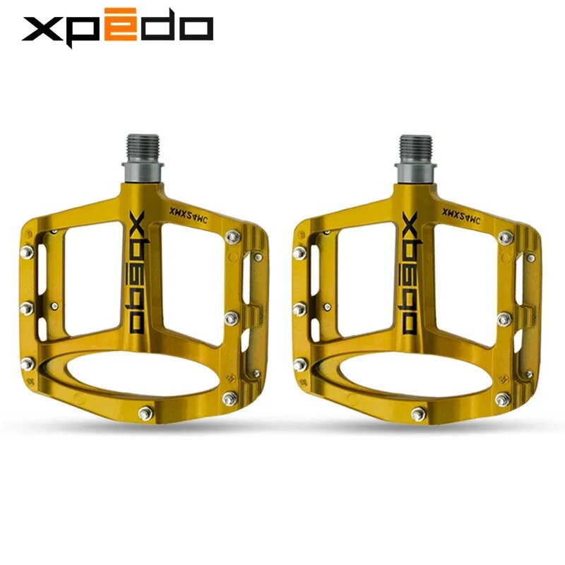 Велосипедные педали XPEDO XMX24MC Wellgo Желтый, Gold