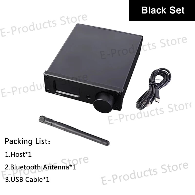 WAPUNO Rod Rain QCC3084 Bluetooth 5.4 DAC Black