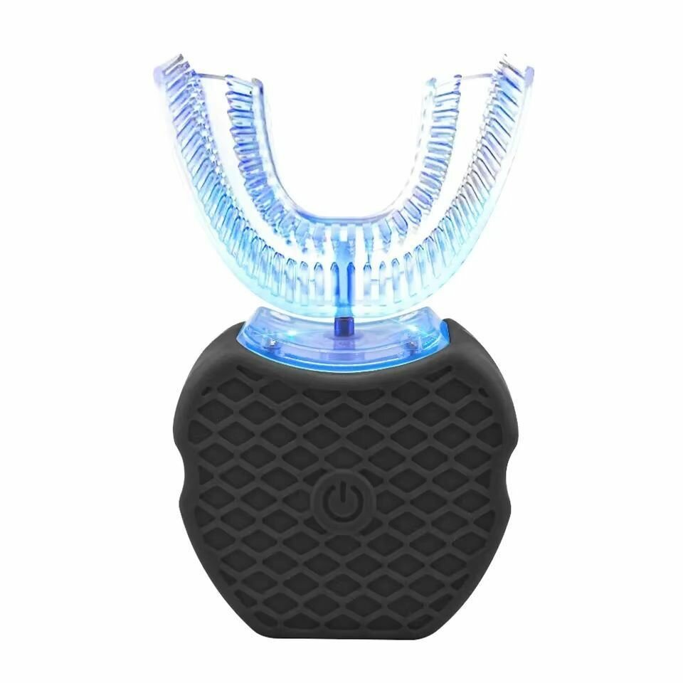 U-образная умная зубная щетка, 360, ультразвуковая чистка зубов, USB перезаряжаемая, ленивая электрическая зубная щетка, силиконовые насадки для щеток пищевого класса