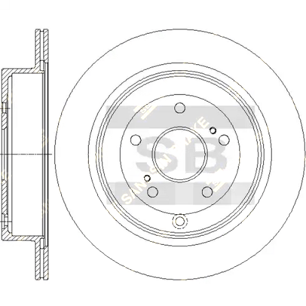 HI-Q SD4820 диск тормозной задний\ Suzuki (Сузуки) grand Vitara (Витара) 1.6-3.2 05
