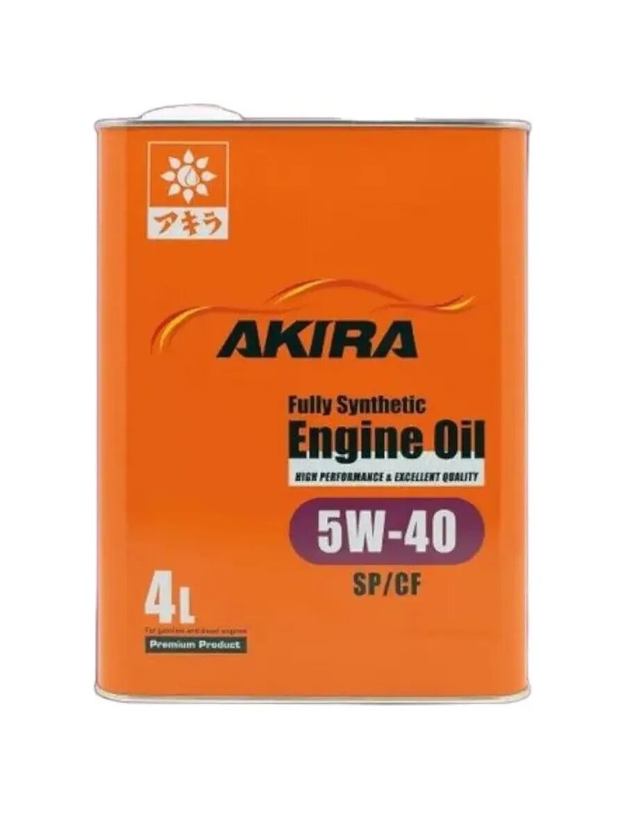 Моторное масло AKIRA Fully Synthetic API SP/CF 5W40 4л