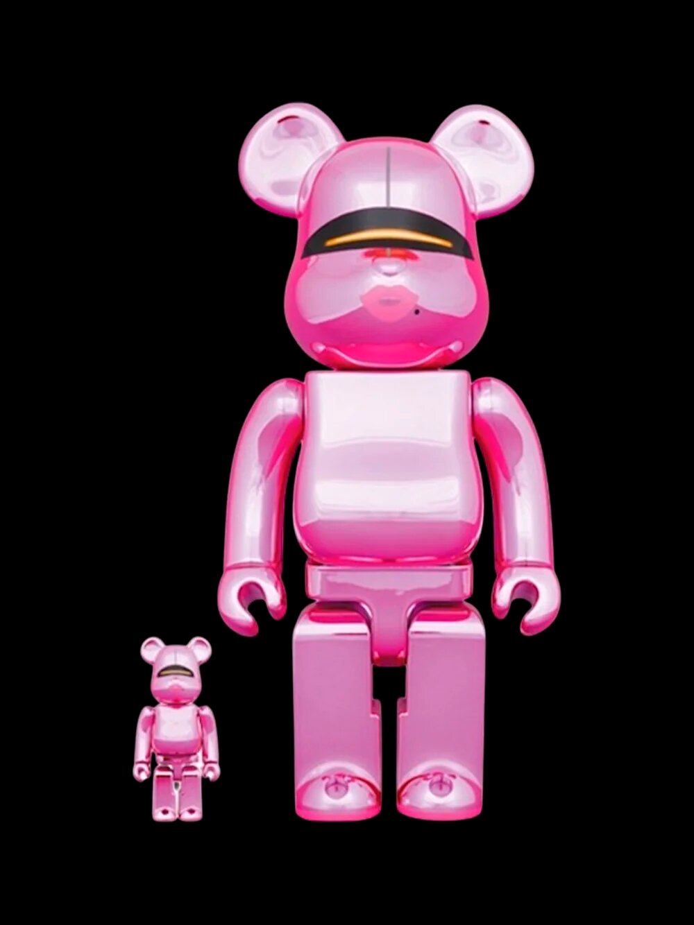 Коллекционная оригинальная фигура Bearbrick x Hajime Sorayama x 2G 400% 100% / 28 см высота / ABS пластик / Medicom Toy