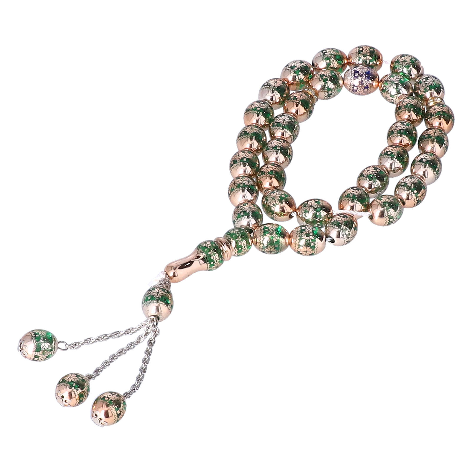 Мусульманские четки, яркие цвета, материал из смолы, приятная текстура, приятные ощущения, исламские принадлежности, зеленый