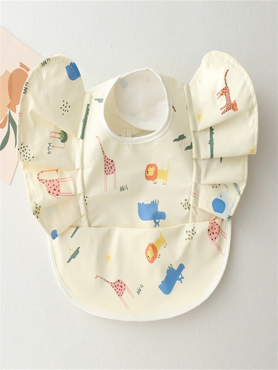 Детский непромокаемый нагрудник для кормления с карманом, слюнявчик, фартук, передник