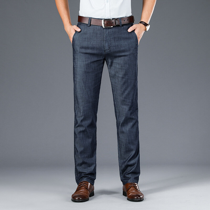 Мужские джинсы Чистый цвет / прямые B1, LI Mall талии_40