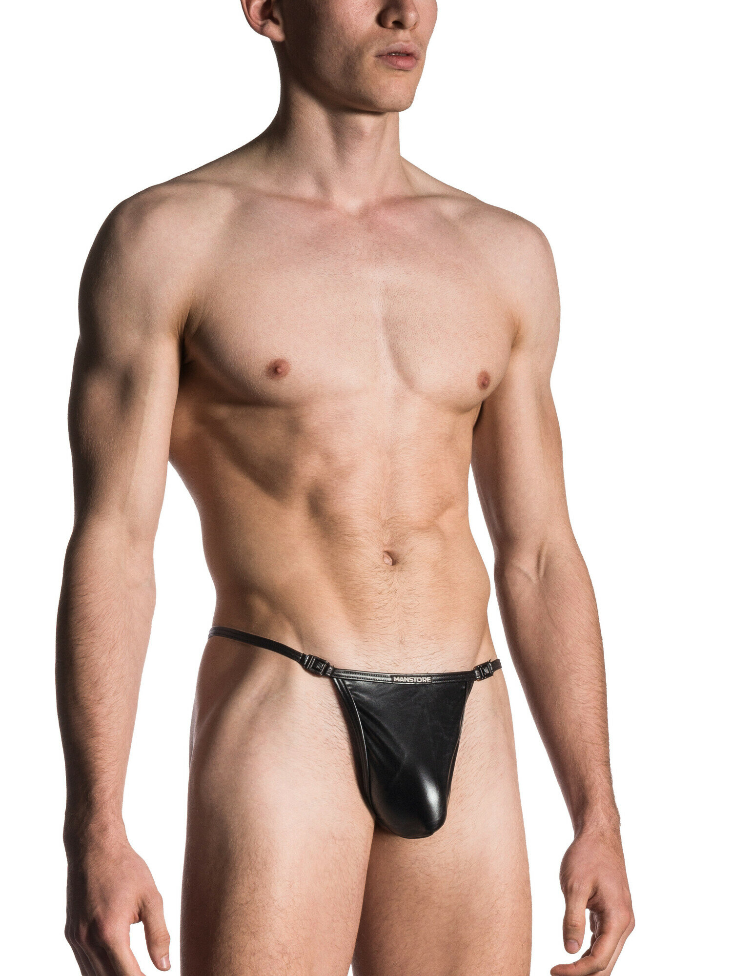 Трусы-стринги "M107 - Stripper String Black" / Manstore / Черный / Размер S