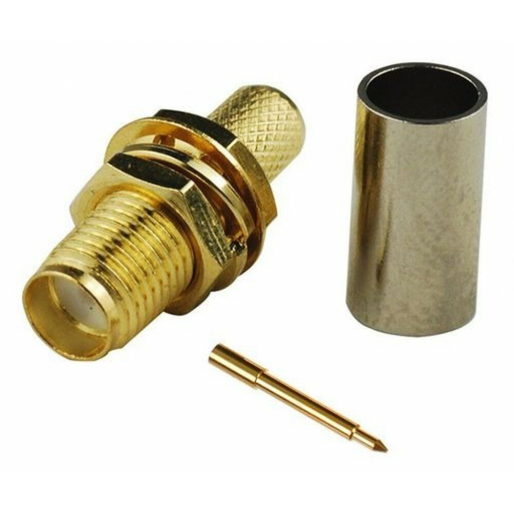 Разъём RP Sma - female обжимной для кабеля RG-58