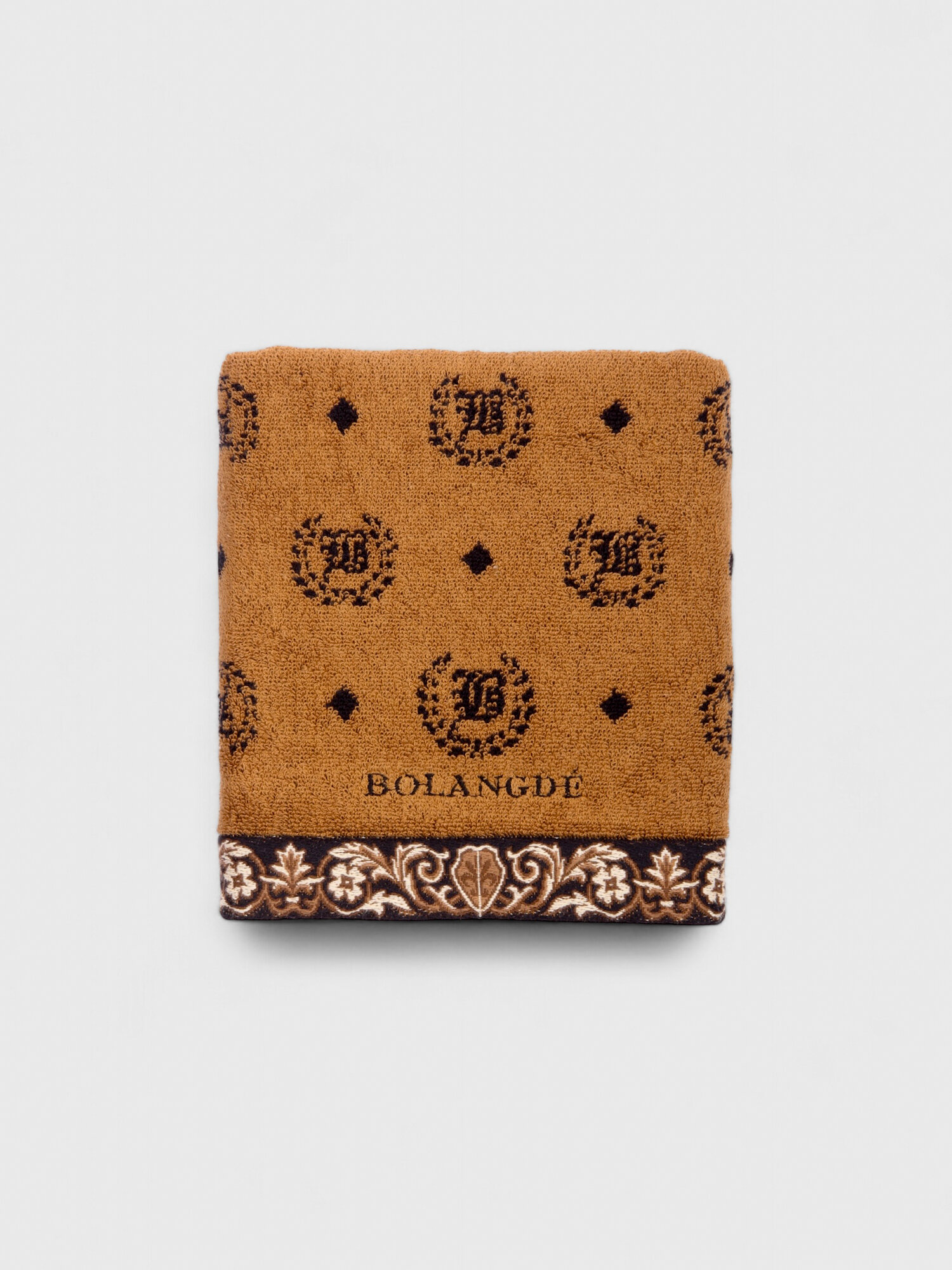 Полотенце Bolangde "Оригинал", для рук, 34х78 см, хлопок, коричневый