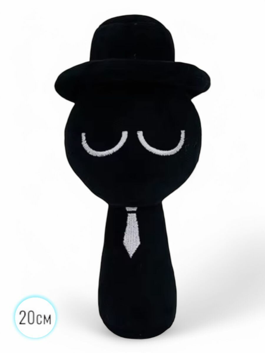 Мягкая игрушка- Блэк (Black)_Спрунки_ Incredibox sprunki