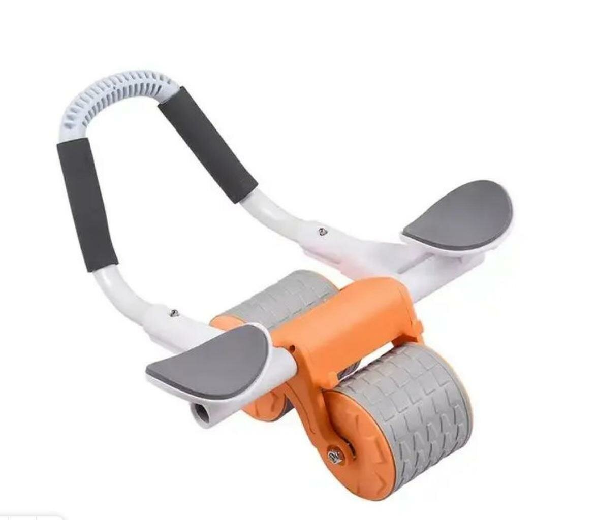 Ролик спортивный для пресса / тренажер/ роликовый тренажер с возвратным механизмом