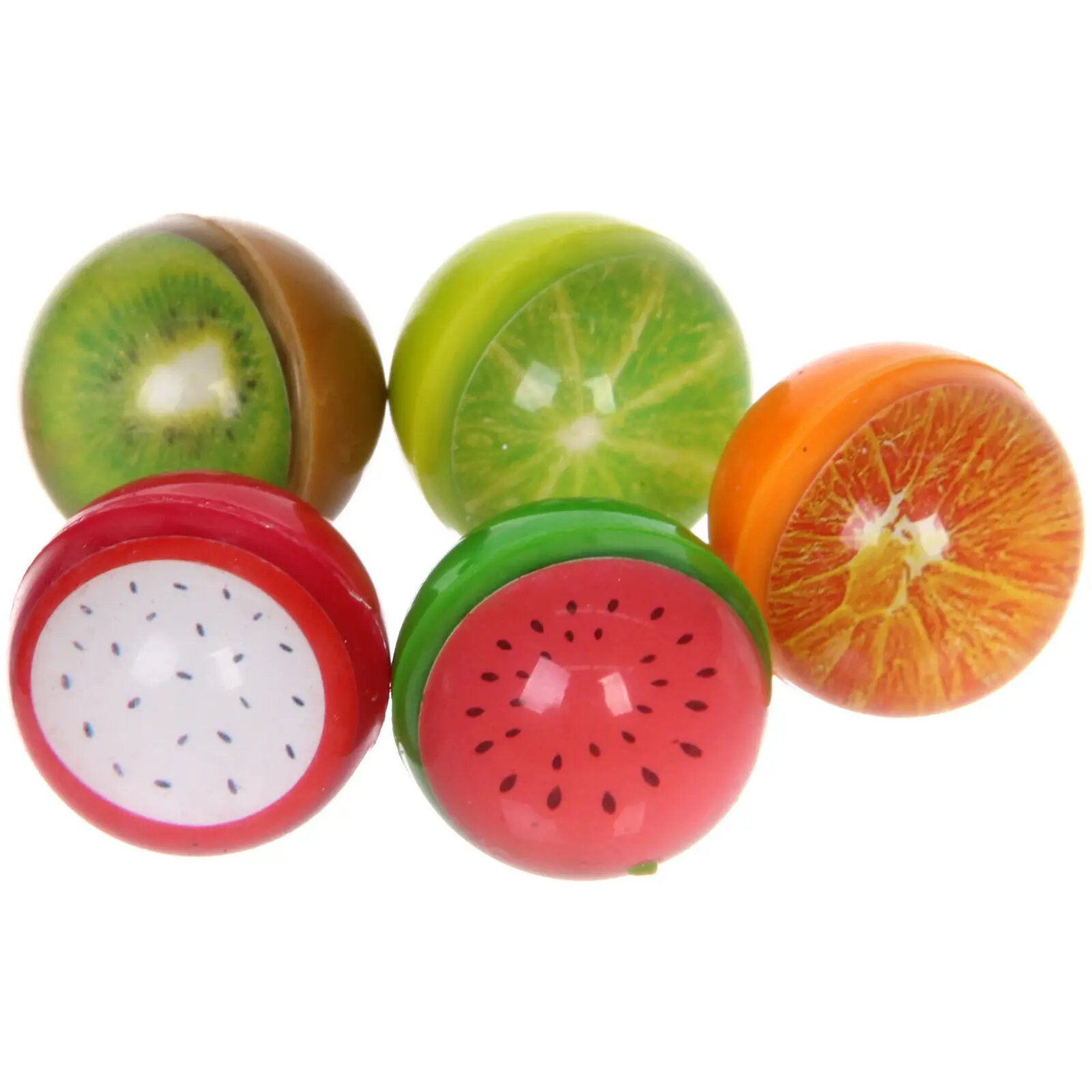 Мяч детский 'Фрукты' 32 мм, каучуковый, цвета в ассортименте