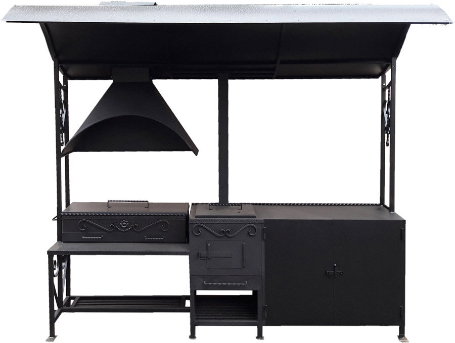 Мангал «шеф-повар» с дымоходом