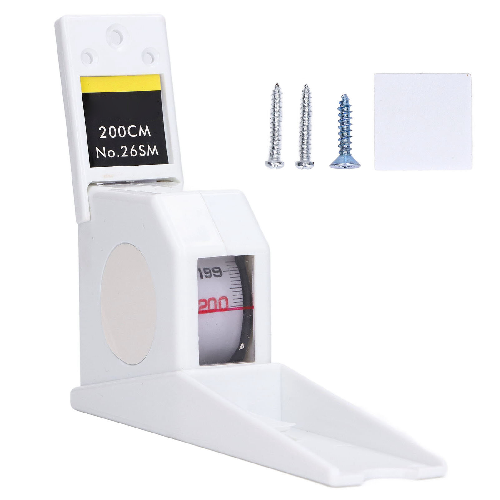 Измеритель высоты 200 см Измерительная Линейка Домашнего Использования Настенная Выдвижная Рулетка Белого Цвета