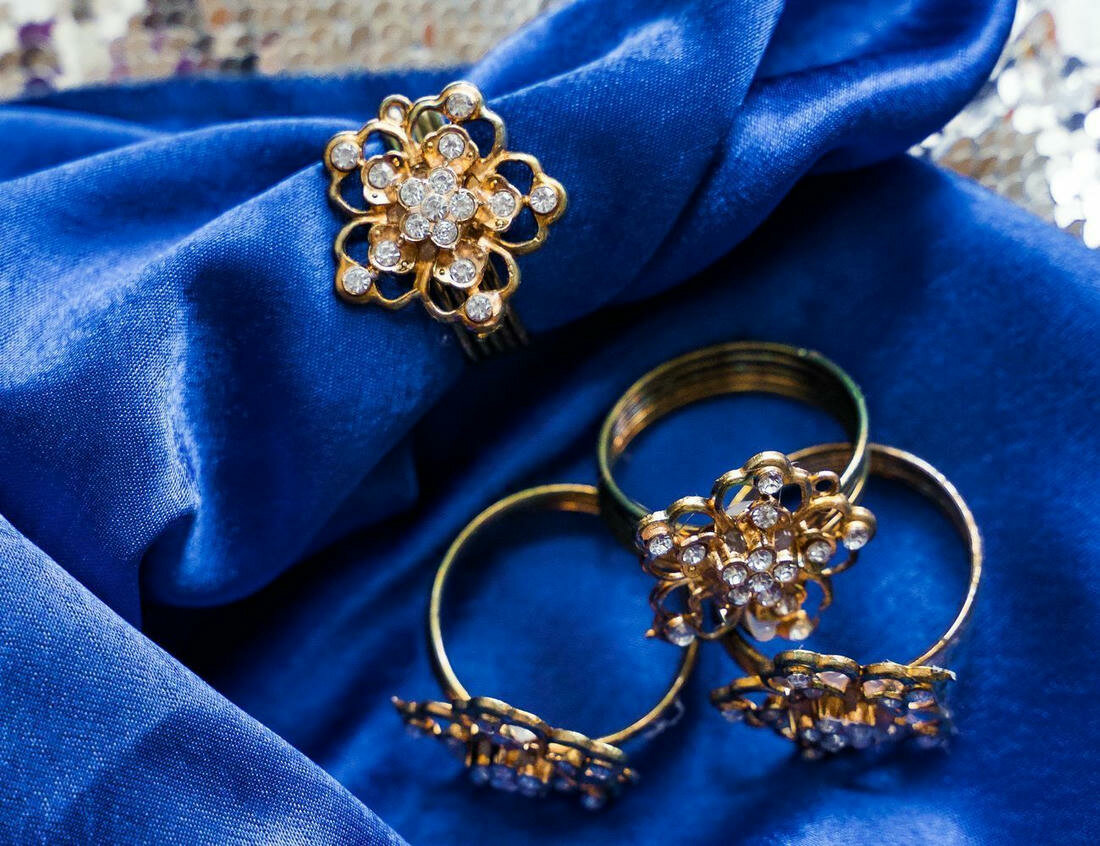 Набор колец для салфеток, медные, 5x3.5x4 см, Kaemingk