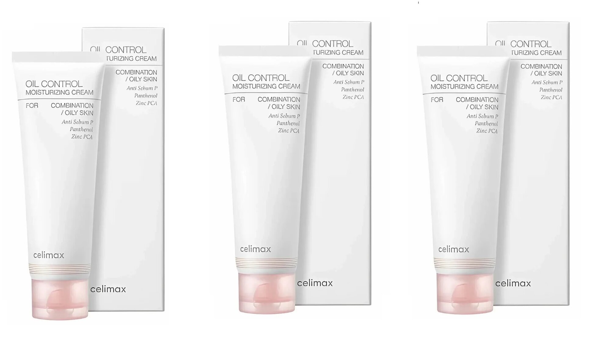 Крем Celimax для лица Oil Control Moisturizing Cream (NEW), для жирной кожи, 80 мл, 3 шт