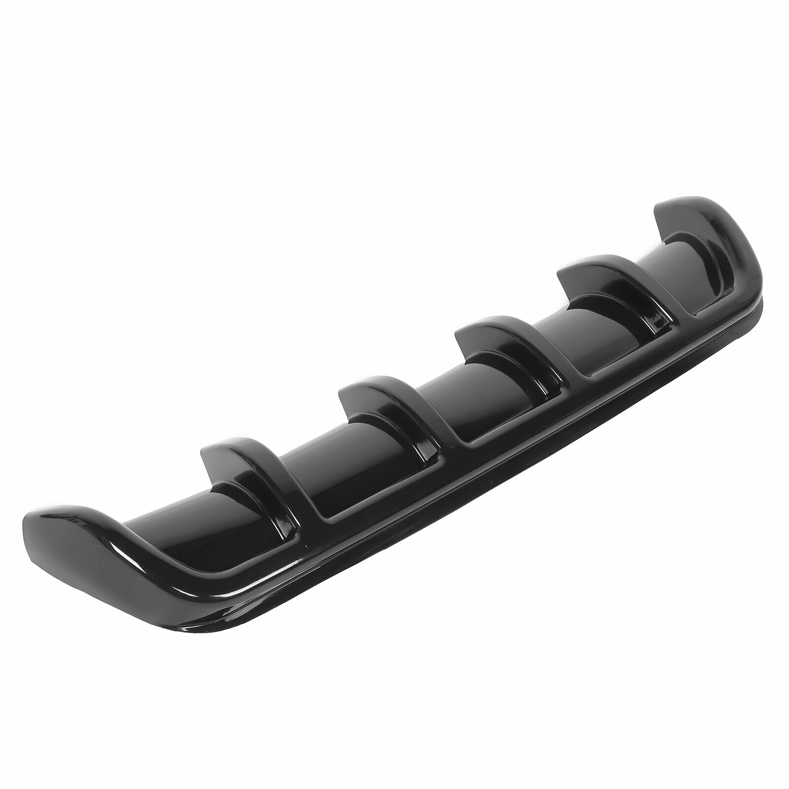 Универсальный задний спойлер, вставка в виде плавника акулы, бампер, диффузор для губ, модифицированный глянцевый черный кузов автомобиля