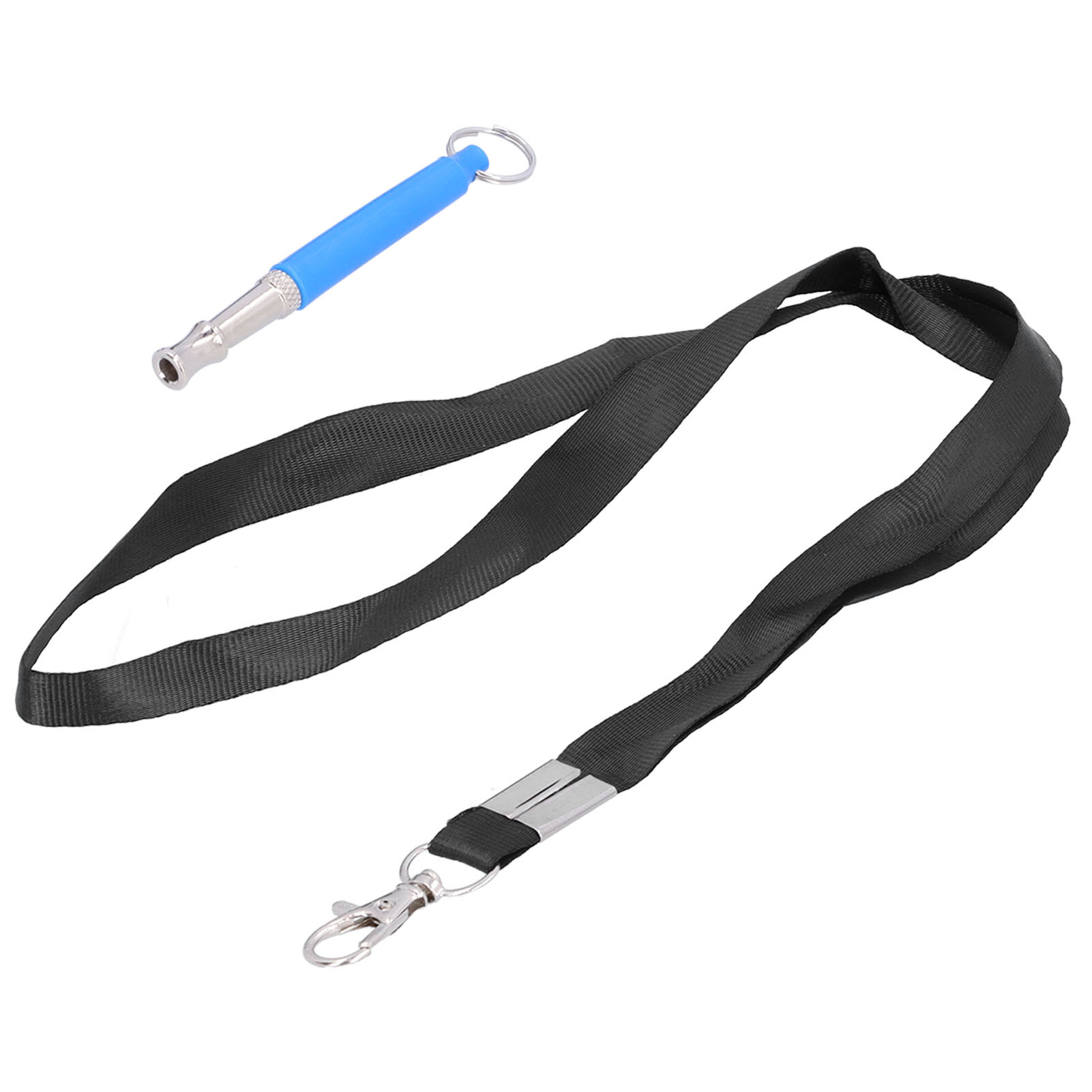 Свисток для дрессировки собак Регулируемый ультразвуковой свисток для управления лаем со шнурком Синий со шнурком