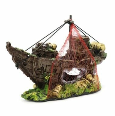 Декор для аквариума Quiet Wave корабль декорация в аквариум