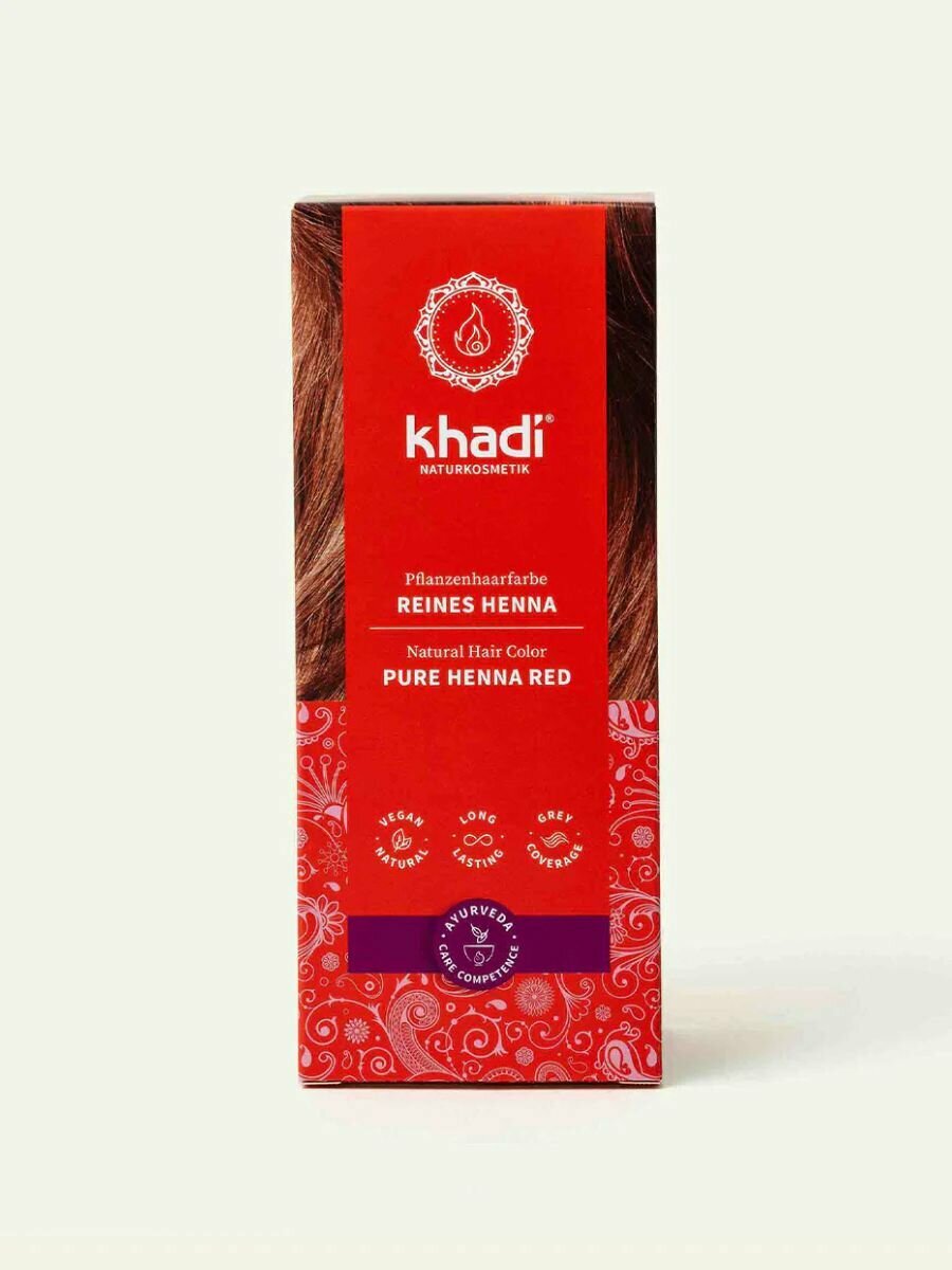 ХНА - рыжий оттенок - натуральная краска для волос Khadi Naturprodukte, 100 гр