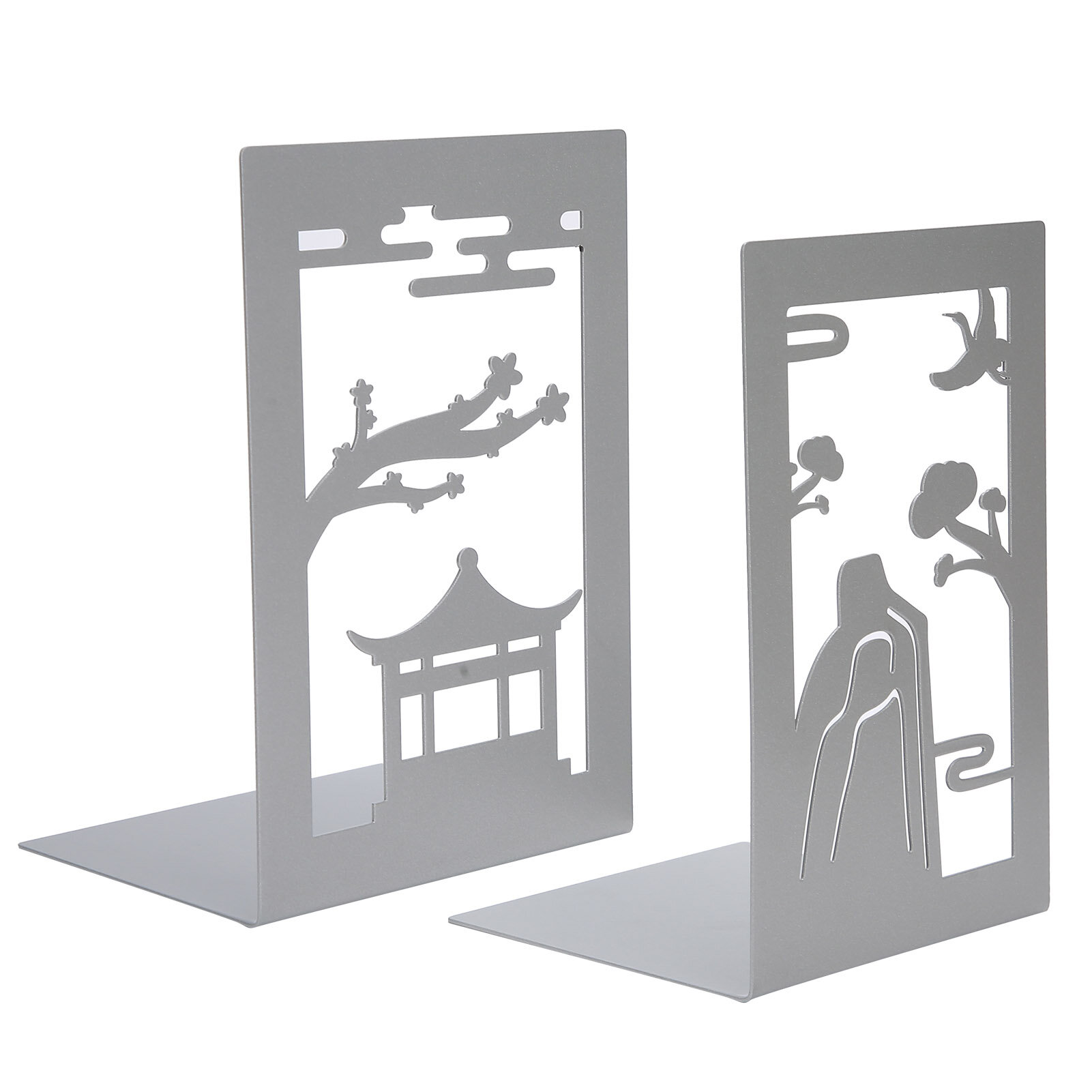 Металлическая противоскользящая подставка для книг в античном стиле, настольная полка, разделитель для книг, принадлежности для рукоделия (Pavilion Mountain)