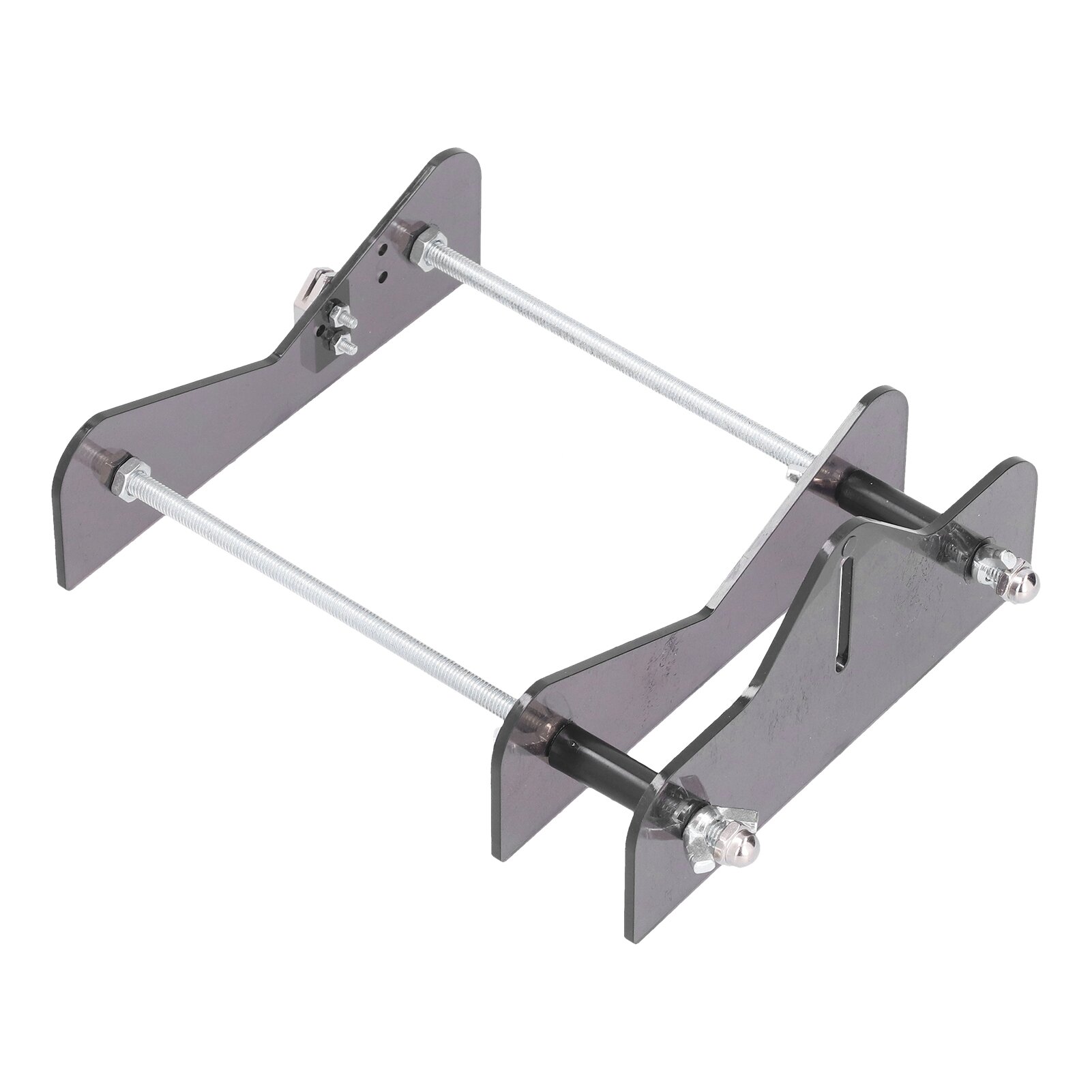 Стеклорез для резки круглых бутылок из ПК со стойкой из нержавеющей стали, диаметр резки 20-230 мм, комплект: 3 акриловые пластины, 2 гвинтовые рейки, 10 гаек, 2 пластиковых трубы, 1 отвертка, 1 наждачная бумага, 1 инструкция пользователя