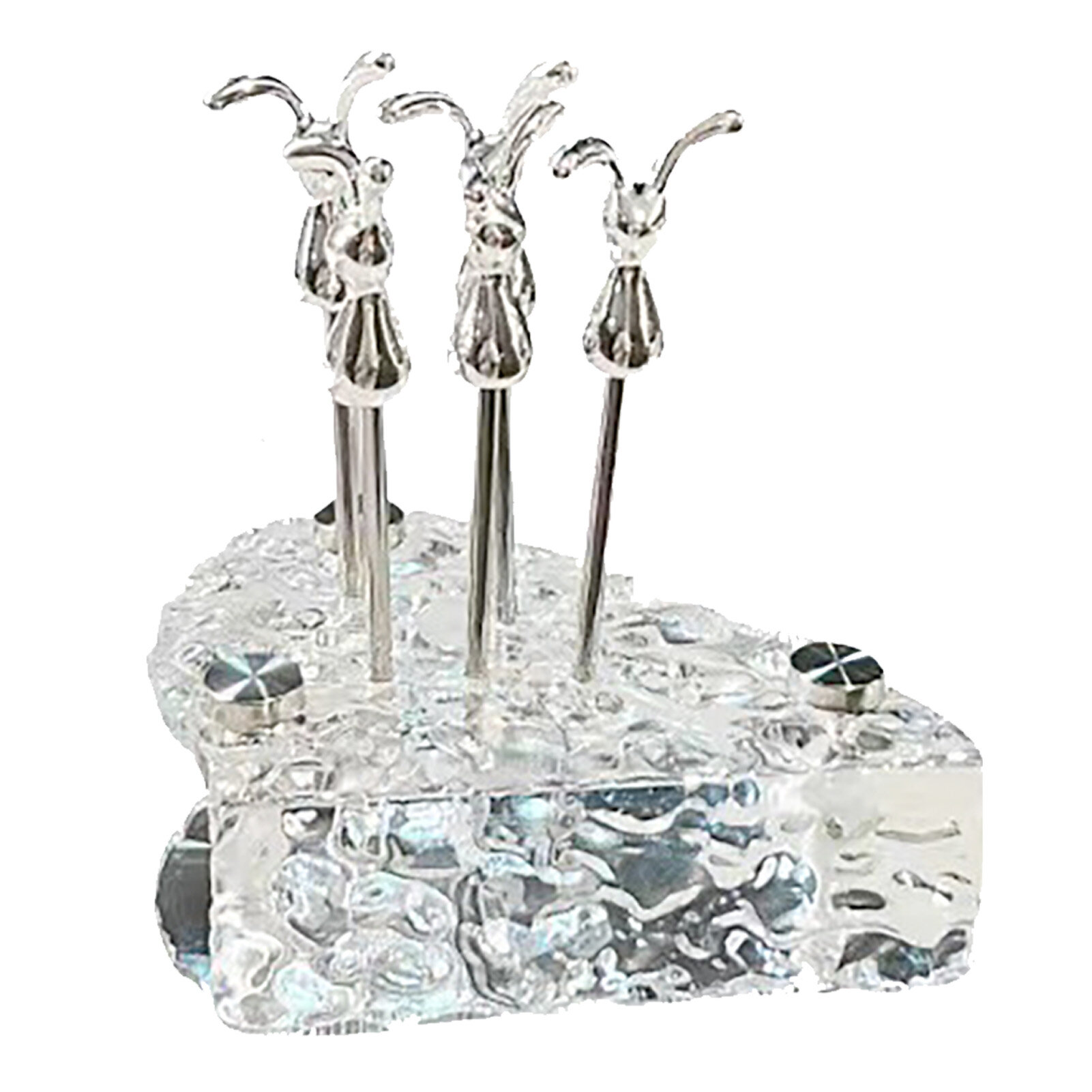 Набор фруктовых вилок в форме кролика из нержавеющей стали fruit stick маленькая десертная вилка для торта для вечеринки