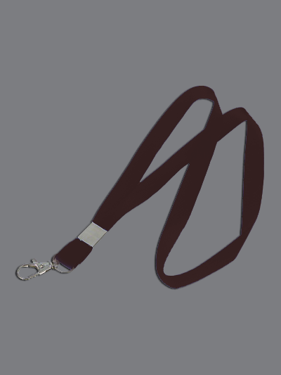 Ланьярд Badgestock - лента для бейджа с карабином-люкс 11 мм, черный, 10 шт