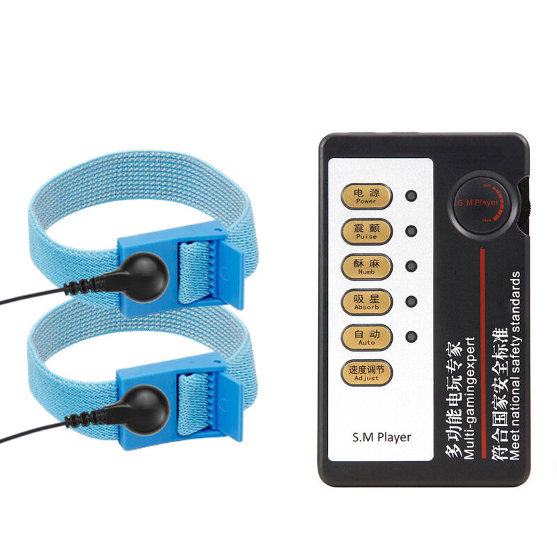 [Серия электрошокеров с дистанционным управлением] Электрошок синее кольцо мужской мастурбатор оргазм замок сперма кольцо SM реквизит секс-игрушки