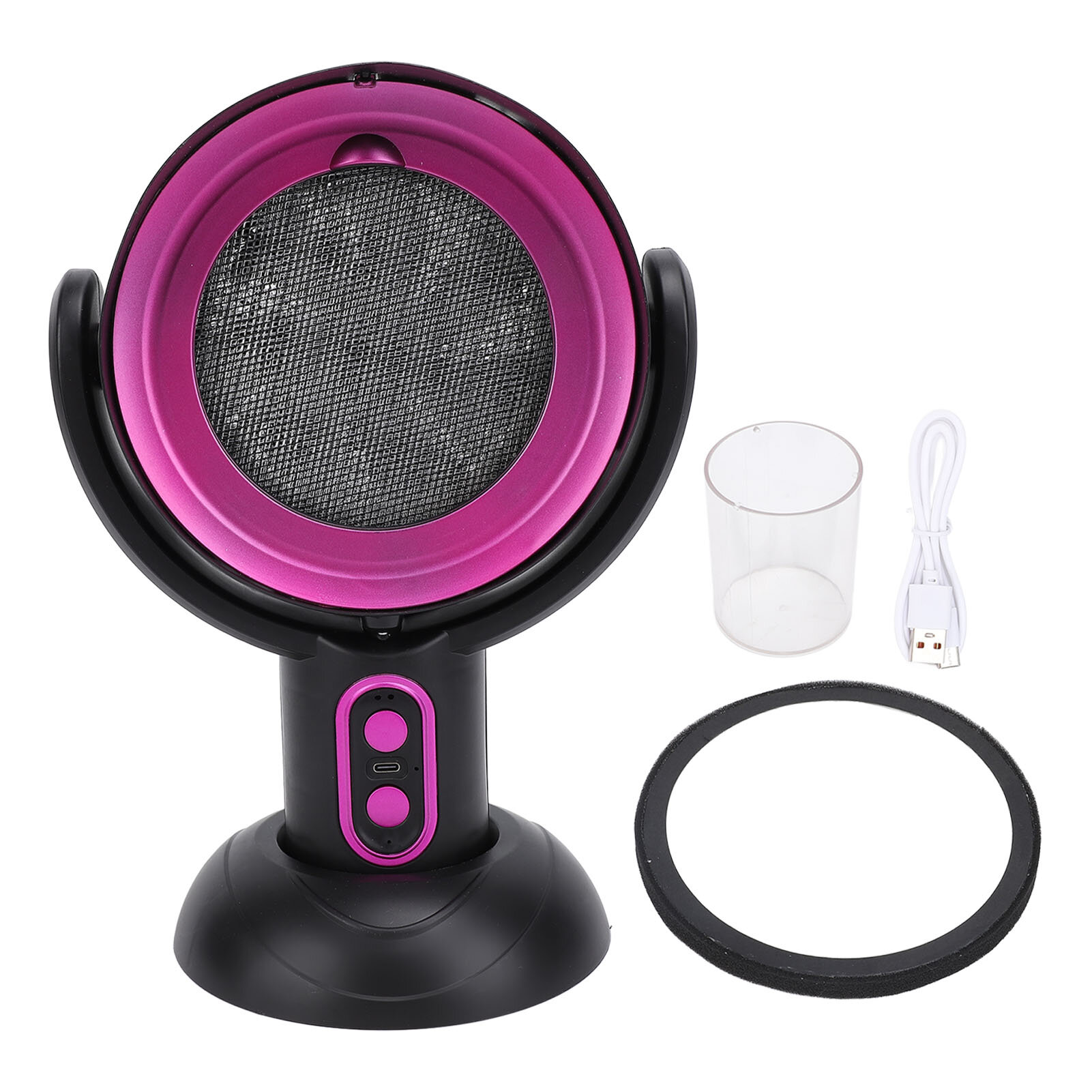 Портативный капюшон с капюшоном с отрицательным отрицательным ионом капюшона с 2 -скоростным съемным фильтром масляная коробка для крытого барбекю Hot Pot Low Noise Purple