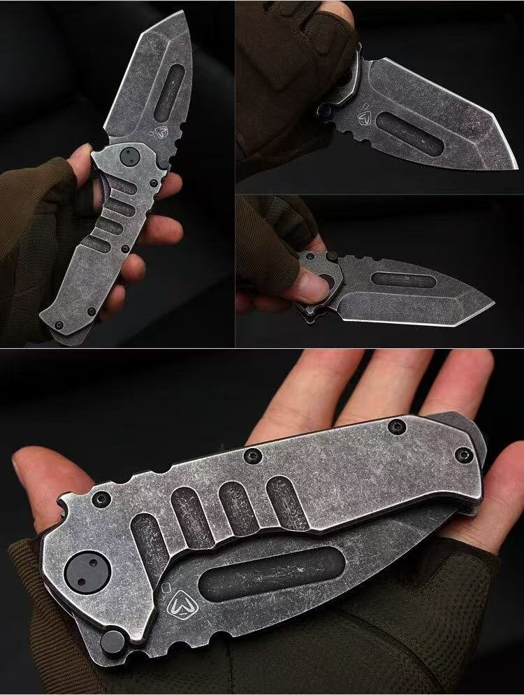 Нож складной Medford Butterfly, для оливок, металл, чернение, чёрный