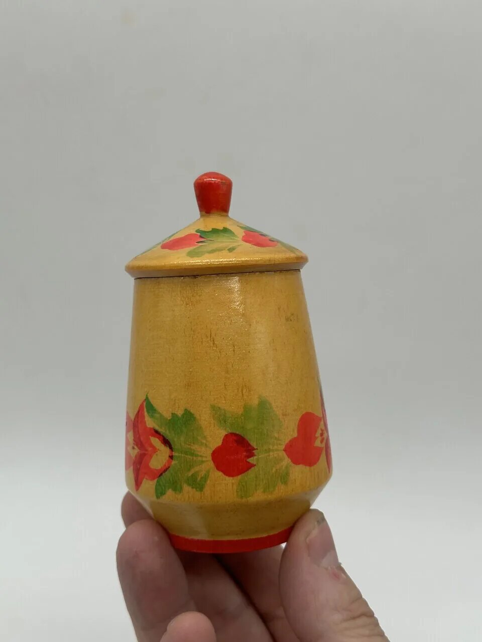 Шкатулка деревянная декоративная расписная ссср