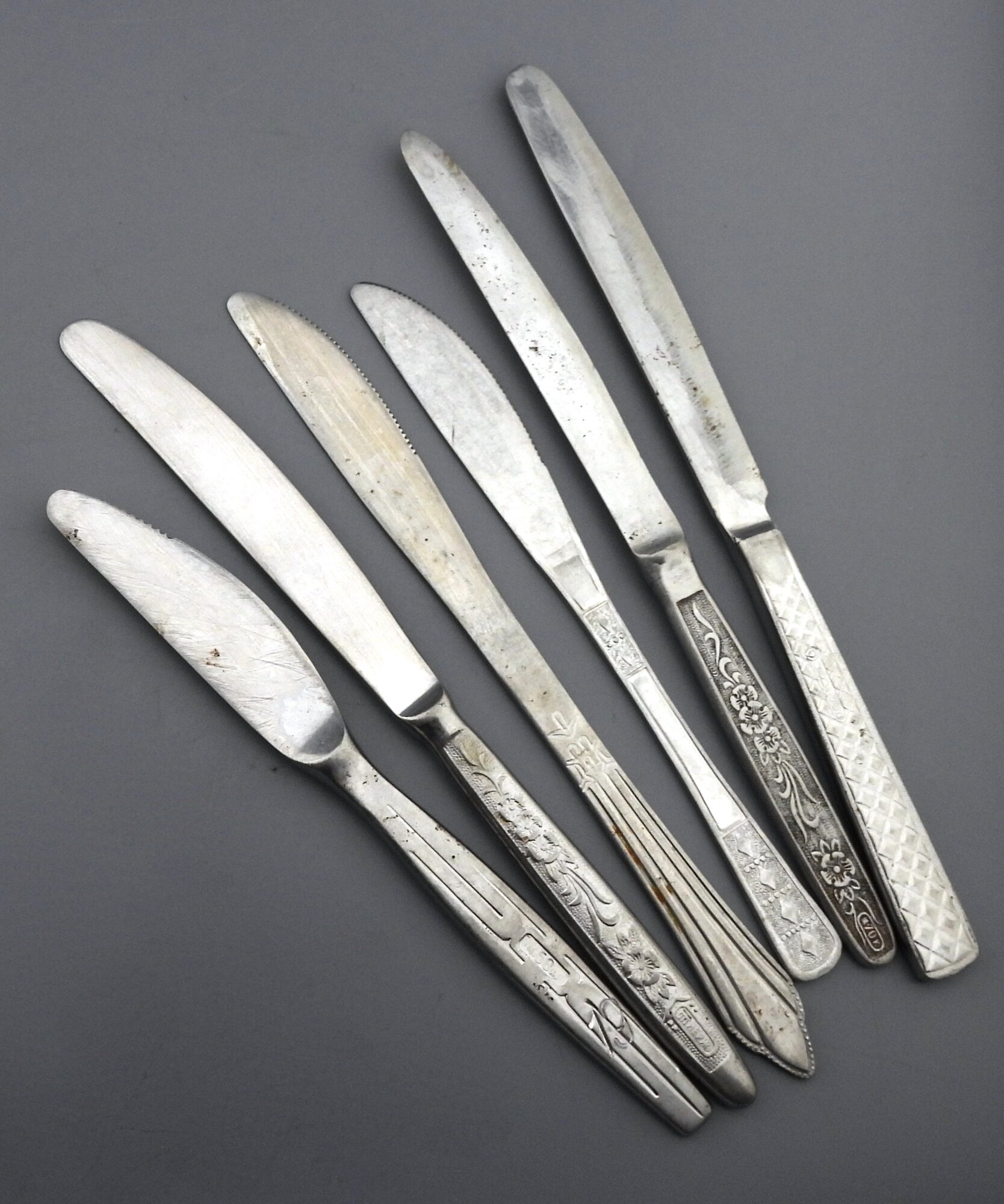 Набор разных ножей 6 шт нержавеющая сталь СССР 196-1970-е гг