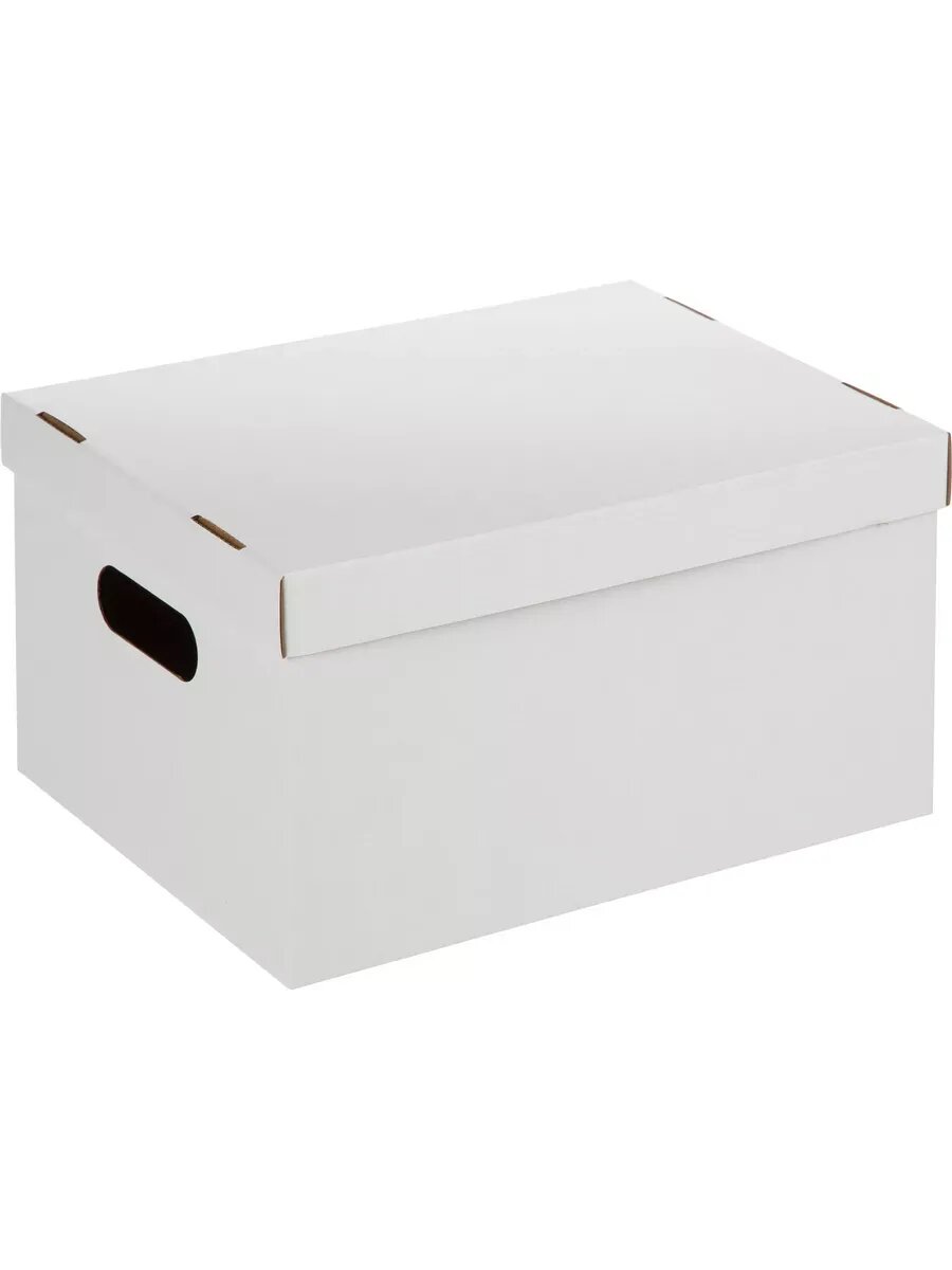 Короб для хранения с крышкой архивный 340 х 250 х 180мм 3 шт