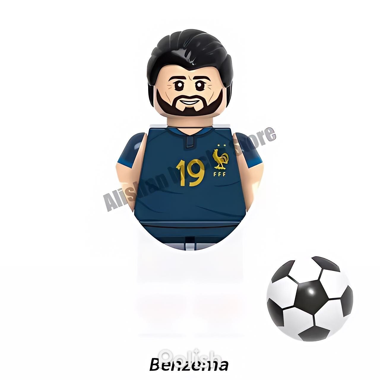 Лего фигурка Hot Toys "Football Star Series", для конструктора, Карим Бензема