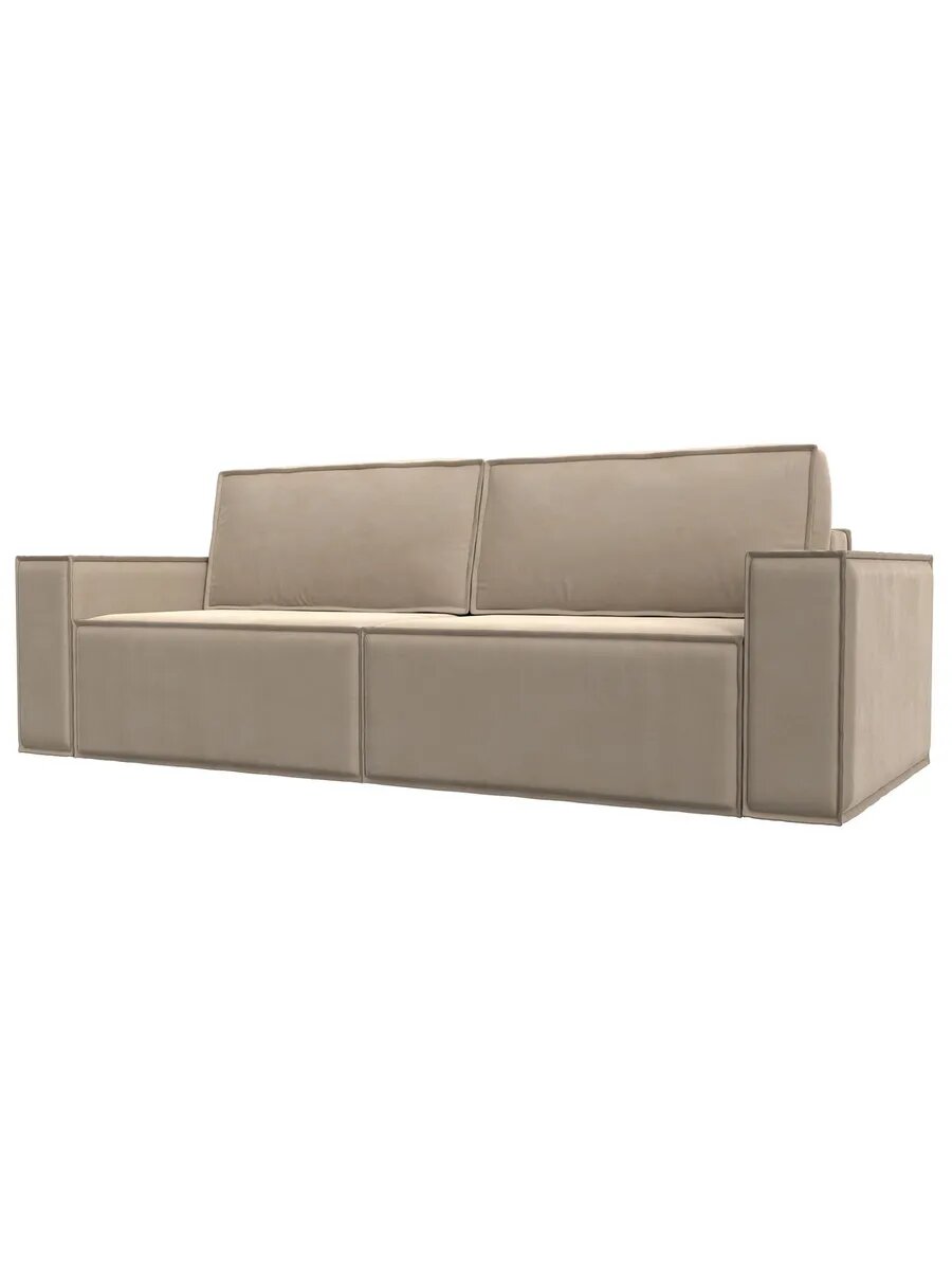 Прямой диван Лофт со спальным местом 160х200 см, пружинный матрас, ящик для белья, велюр