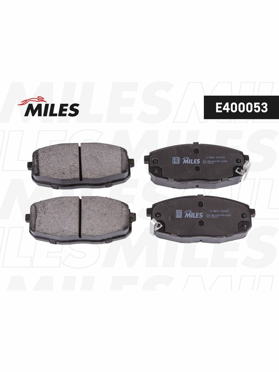 Тормозные колодки дисковые передние MILES E400053 для HYUNDAI i30, KIA Ceed