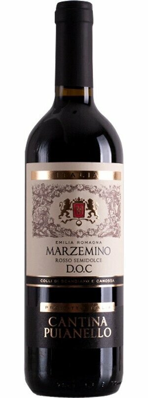Вино Puianello, Marzemino Rosso Semidolce, Emilia-Romagna DOC, 2025