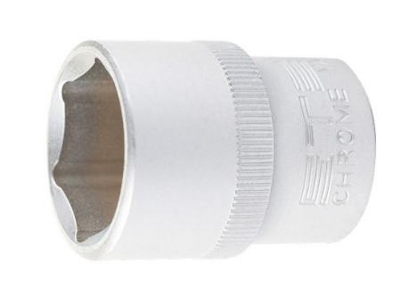 Головка торцевая, 22 мм, 6-гранная, crv, под квадрат 1/2",// stels