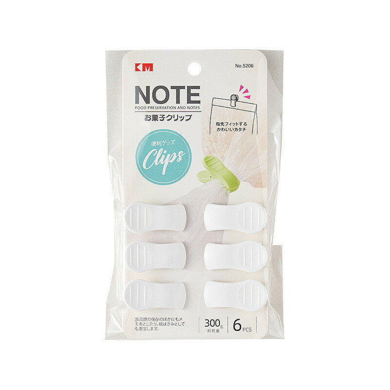 Household multipurpose plastic clip for food storage and clothing organization with abs material for home use white