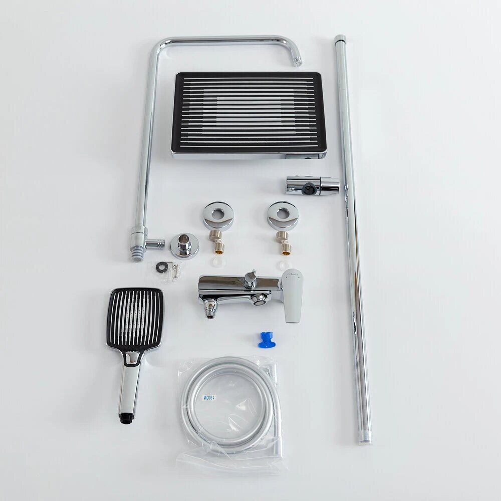 LINER-CVD-01 Душевая стойка со смесителем и изливом, исполнение хром