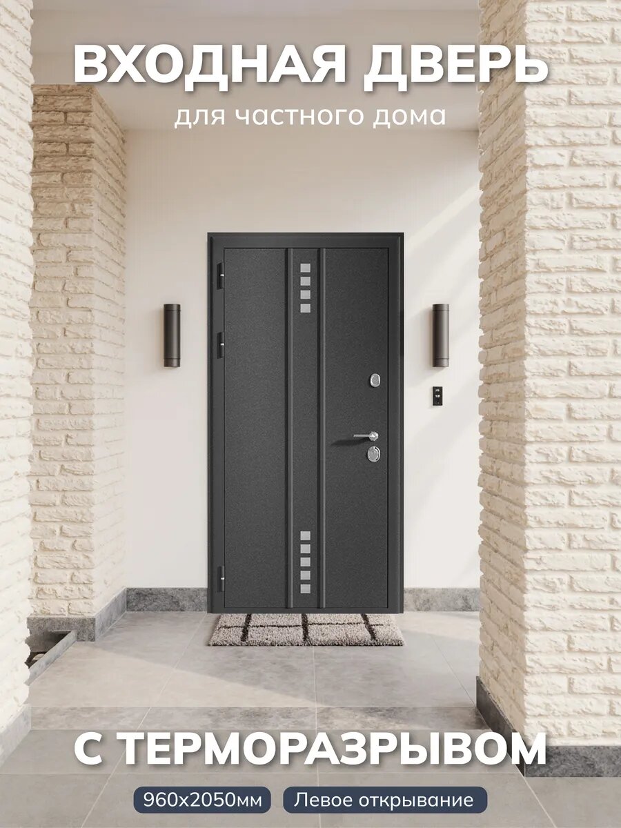 Дверь металлическая для дома TLPRO 855 левая 960х2050