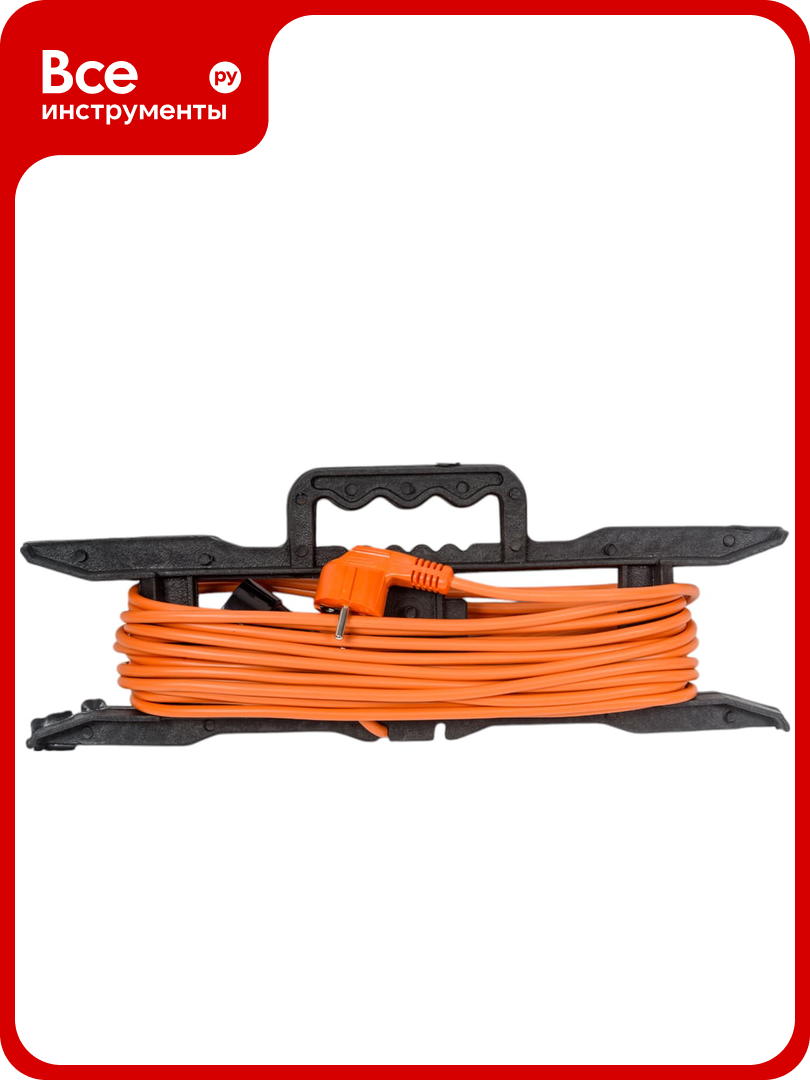 Удлинитель ООО "ГОСТ-электро" 1x10 м с з/к на рамке ПВС 3x0,75 Меркурий УП10-601 "МРК" 330271, 1×10, 3×0