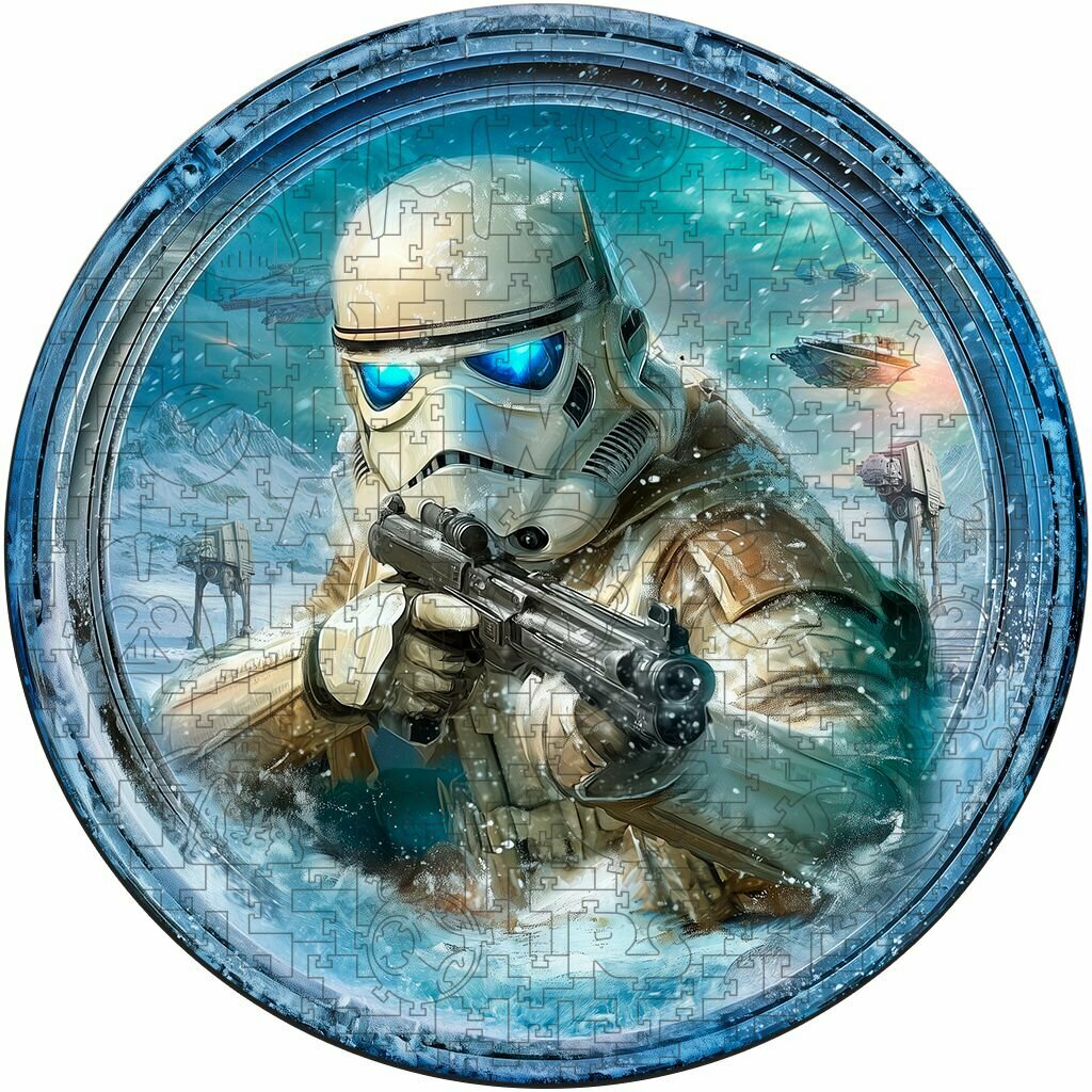 Деревянный пазл BoberBox "Снежный штурмовик", Звёздные Войны