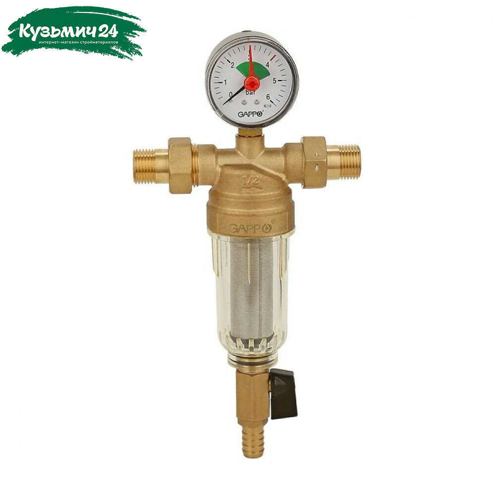 Фильтр промывной Gappo G1410.04 для холодной воды 1/2"