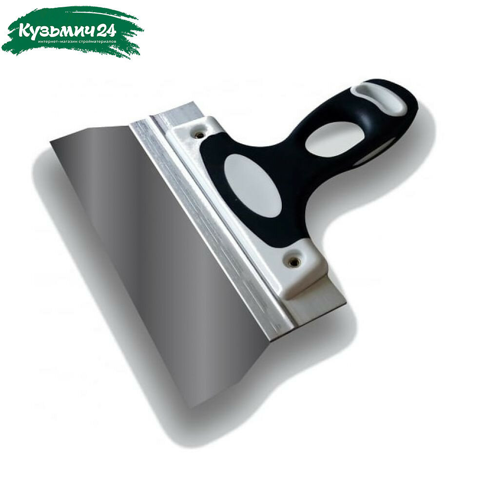 Шпатель DECOR фасадный, нержавеющая сталь, двухкомпонентная ручка 160 мм 317-0150, 1 шт.