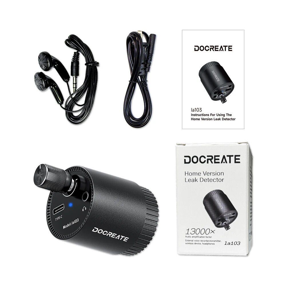 Aideepen Портативный детектор утечки воды Type-C