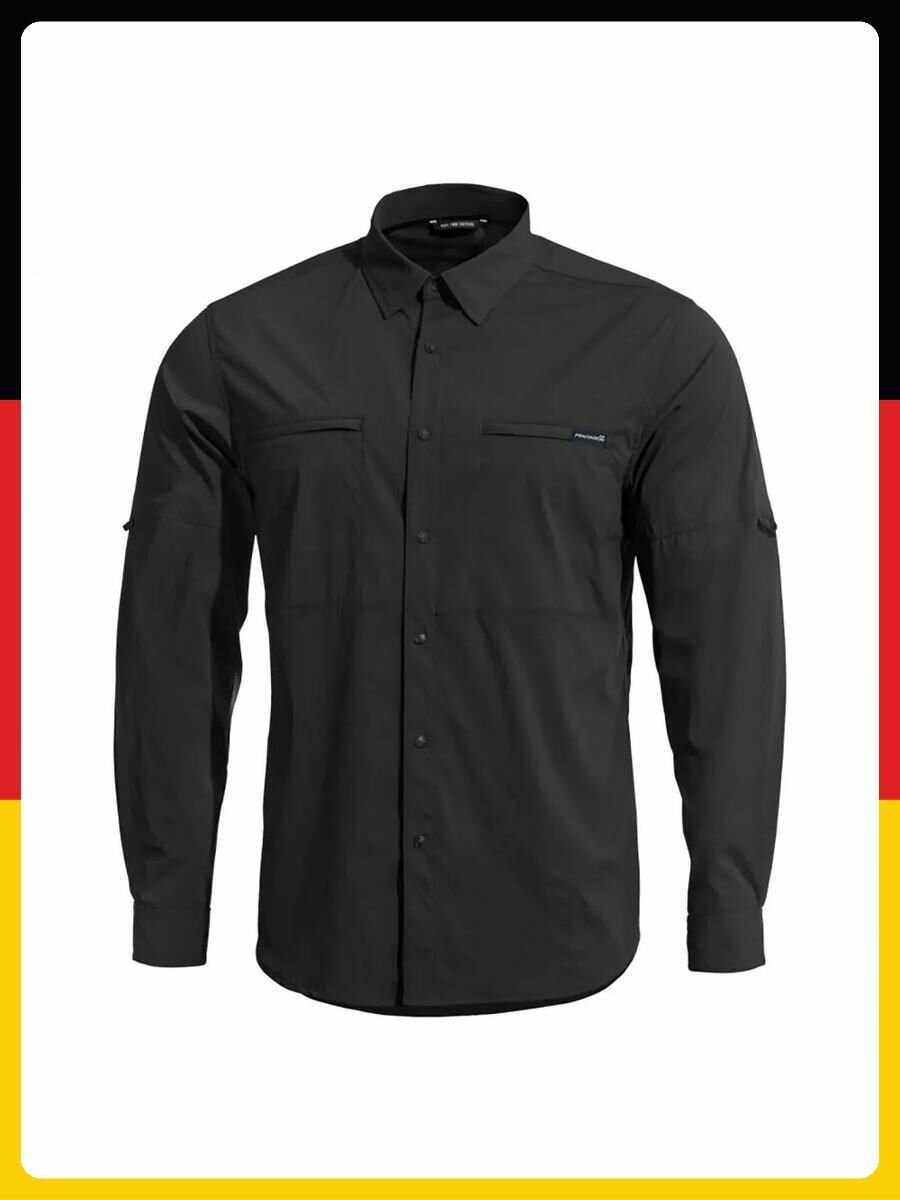 Рубашка Pentagon Wayne Sunproof, черный, 4XL